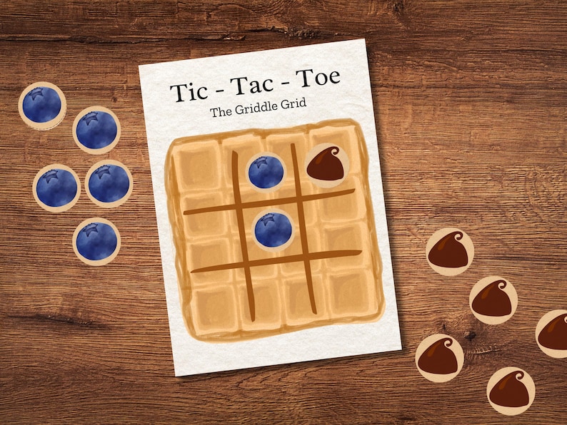 Waffle Tic-tac-toe Board, Cut Out Tic-tac-toe, Printable Classroom ...