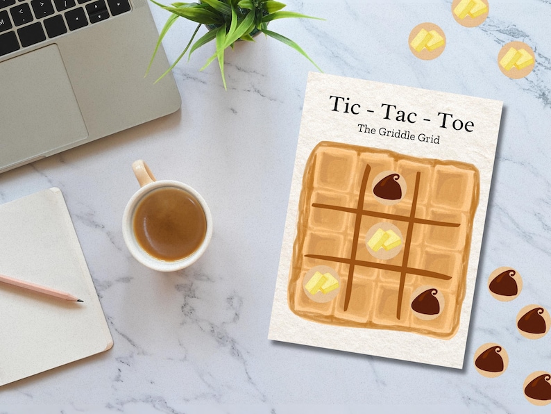 Waffle Tic-tac-toe Board, Cut Out Tic-tac-toe, Printable Classroom ...