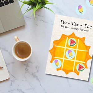 End of Year Printable Game – Summer Tic Tac Toe for Kids – Last Day of ...