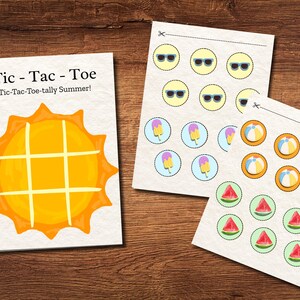 End of Year Printable Game – Summer Tic Tac Toe for Kids – Last Day of ...