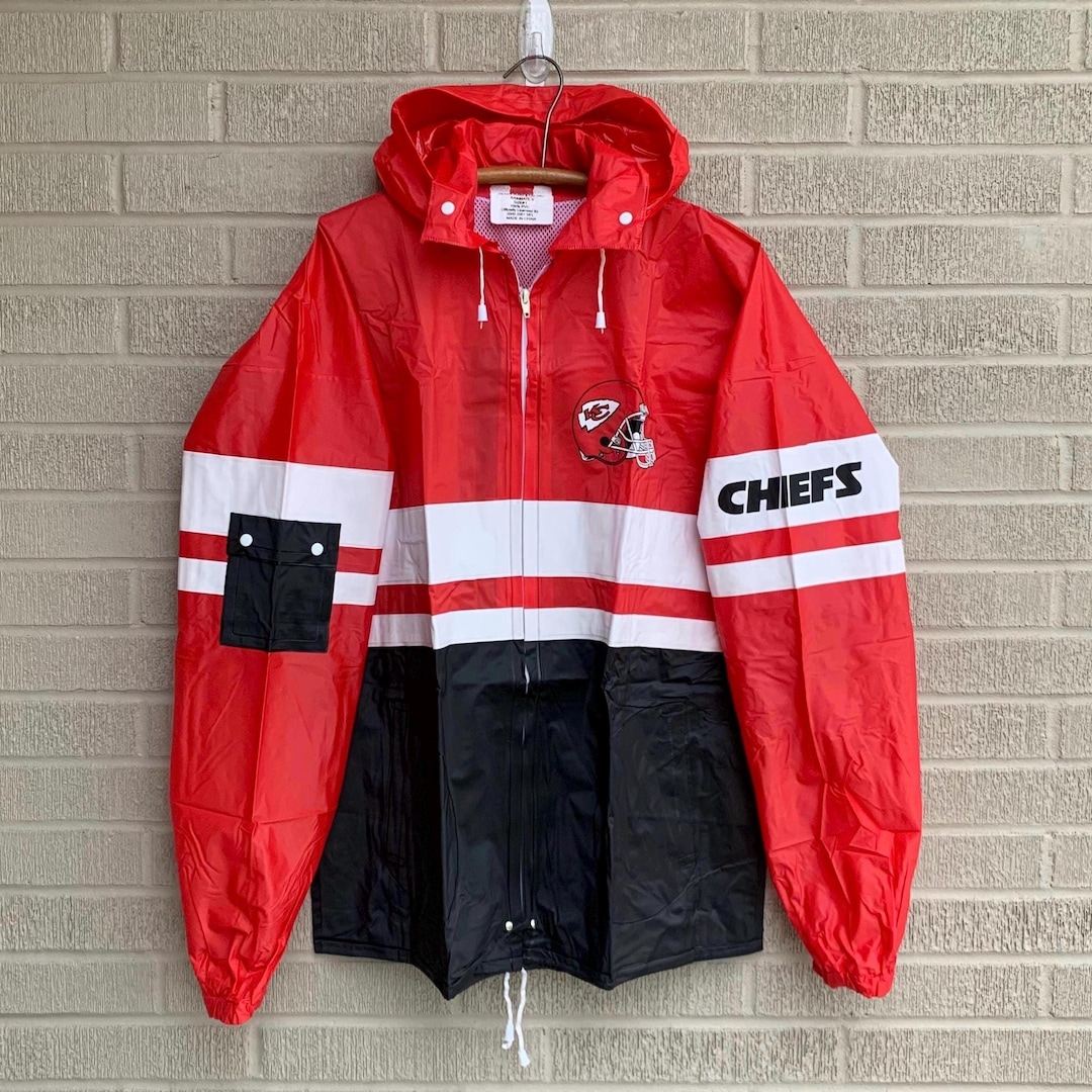 Unworn 2000-2001 Season Kansas City CHIEFS NFL Windbreaker Rain Jacket ...