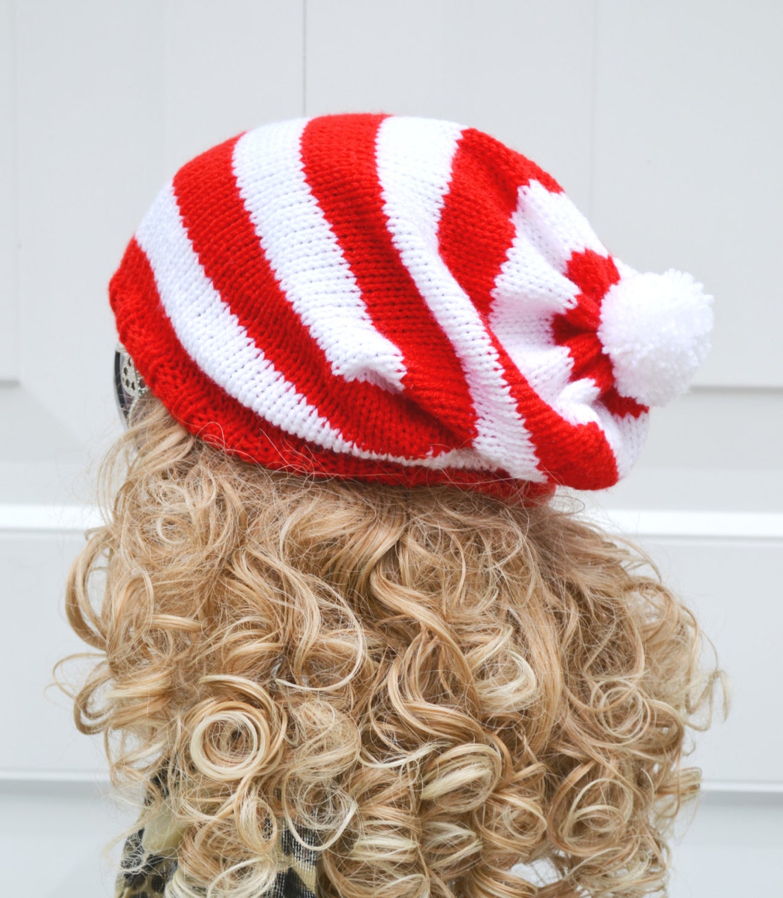 Slouchy Hat Beanie Slouch Hat Mens Womens Hat Knitted - Etsy