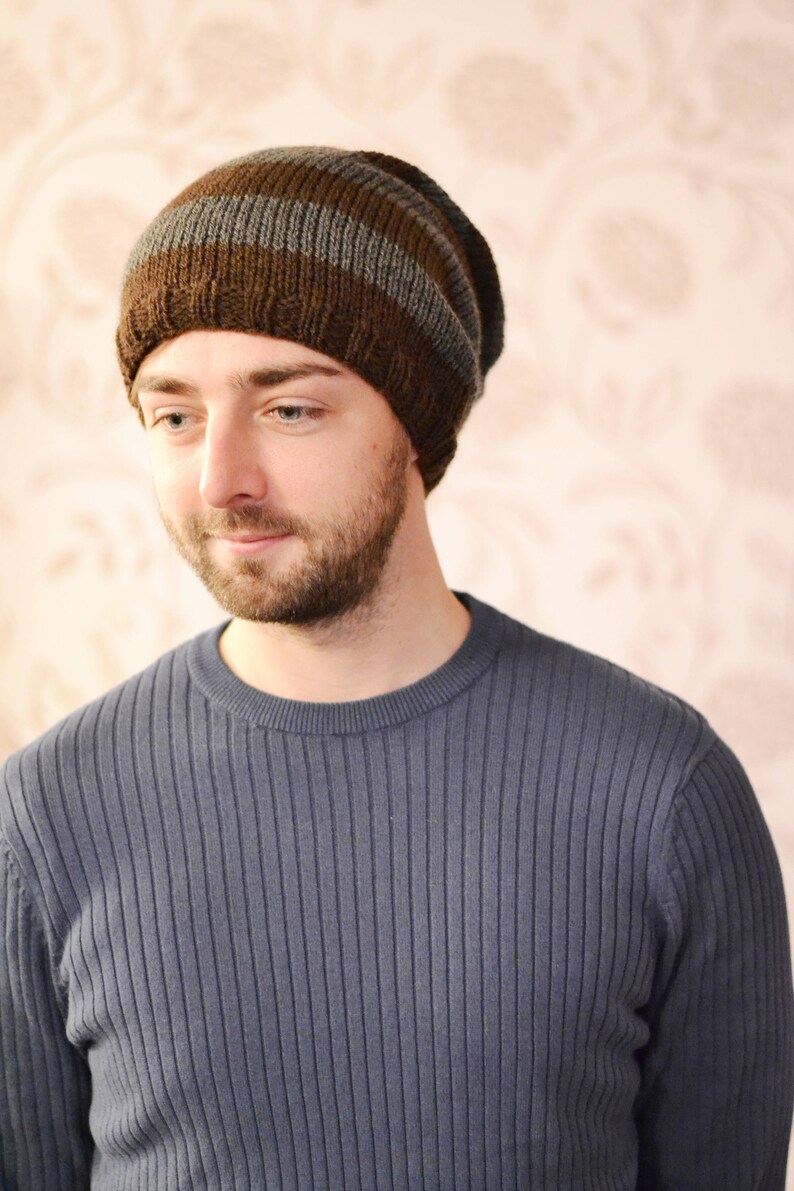 Slouchy Hat Fall Hat Mens Slouch Hat Oversized Hat Knit - Etsy