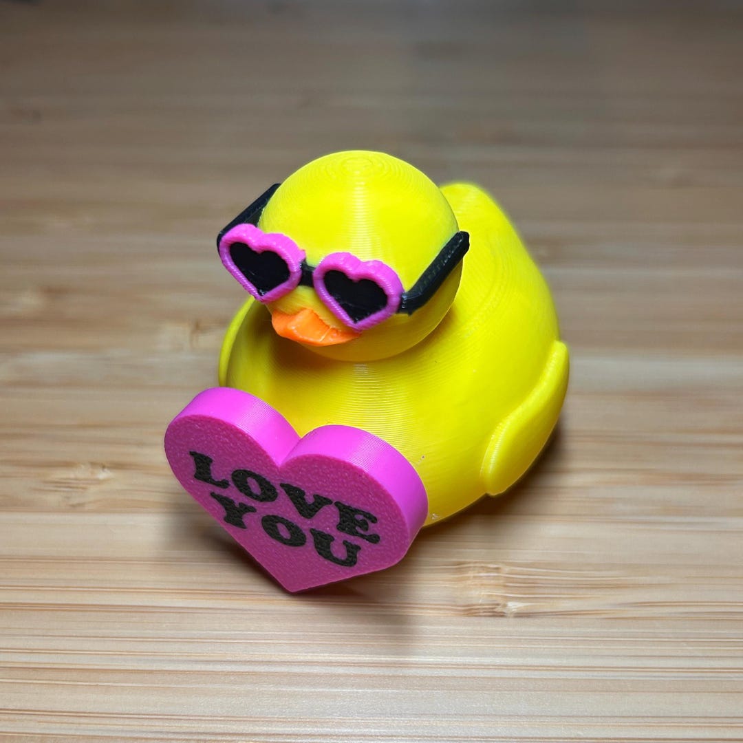 CUSTOM Valentine Duck, Heart Duck, Valentine's Day Duck, Love Duck ...