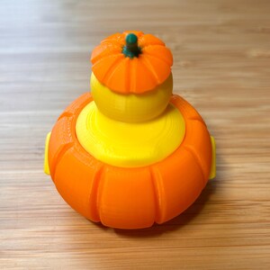 Pumpkin Duck, Duck Wearing a Pumpkin, Ducky in a Pumpkin, Cute ...