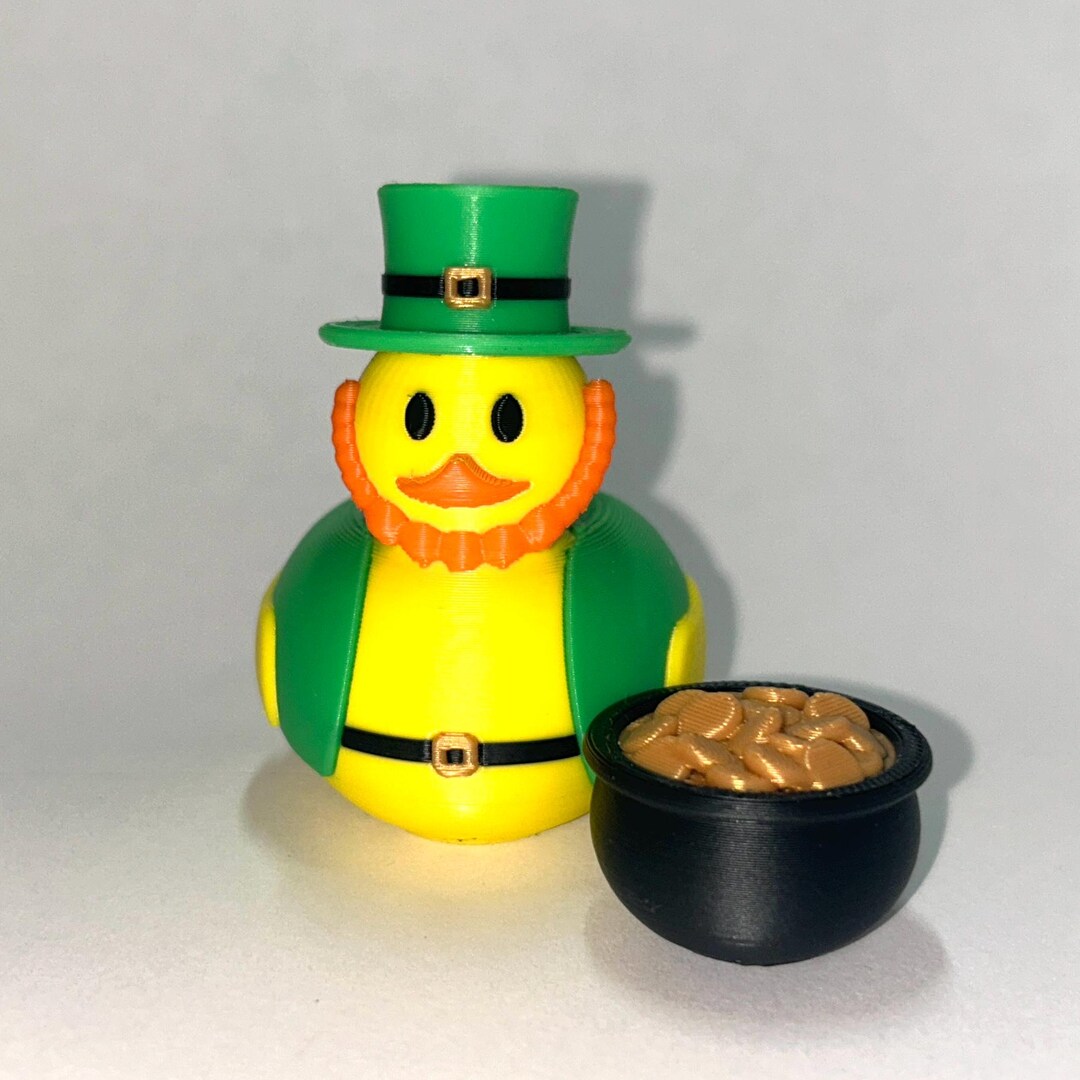 Leprechaun Duck, Saint Patrick's Day Duck, St Patrick's Day Duck, Gold ...