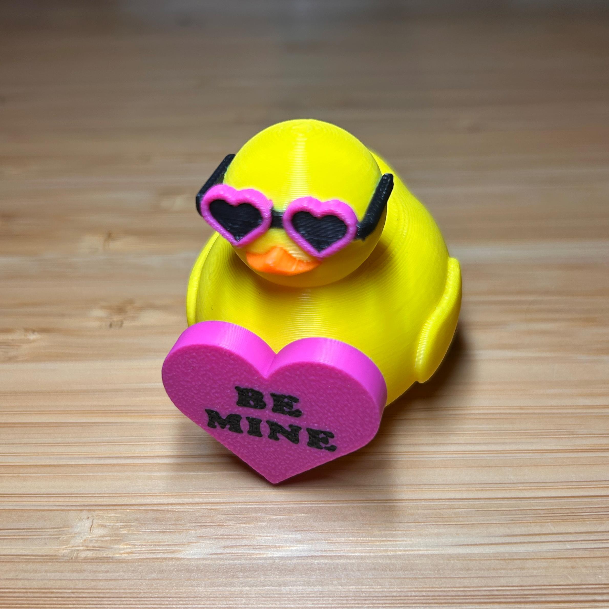 CUSTOM Valentine Duck, Heart Duck, Valentine's Day Duck, Love Duck ...