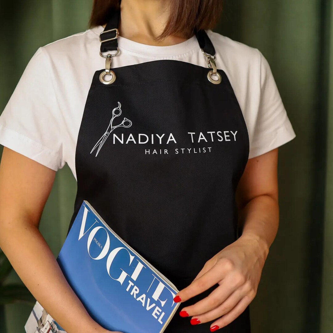 Personalized Hair Stylist Apron: Custom Text Salon Apron - Etsy