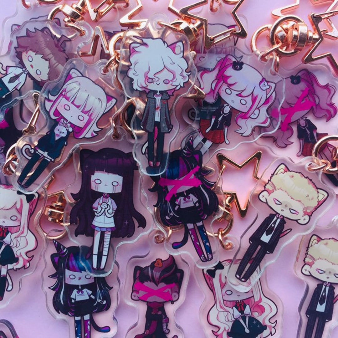 Danganronpa (SDR2 / DRV2) Double Sided Kitty Acrylic Keychains - Etsy