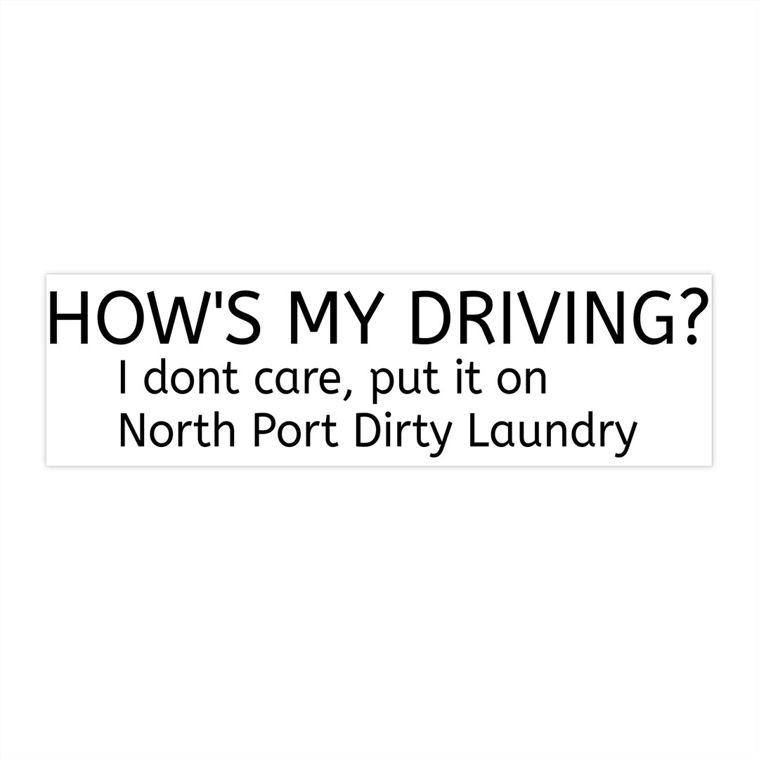 How is My Driving Bumper Sticker - Etsy