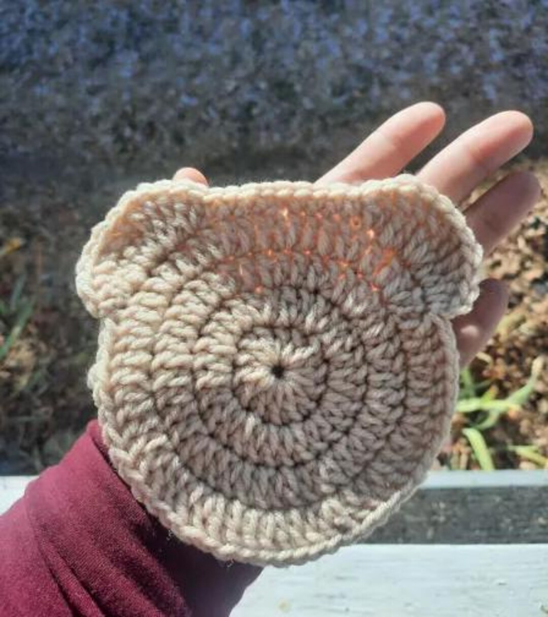 Bear Crochet Coaster, Handmade Cute Crochet Coaster, Individually Sold ...