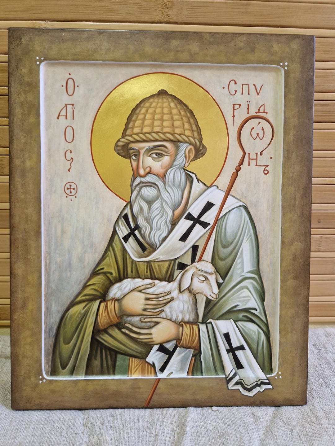 Hand-painted Icon of Saint Prophet and King David, Size 20x25x2.5 Cm ...