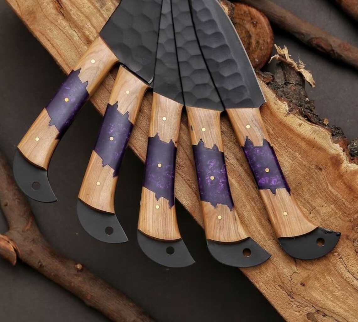 Handmade Damascus Steel Chef Knives Set| Kitchen Chef Knives| Hand ...