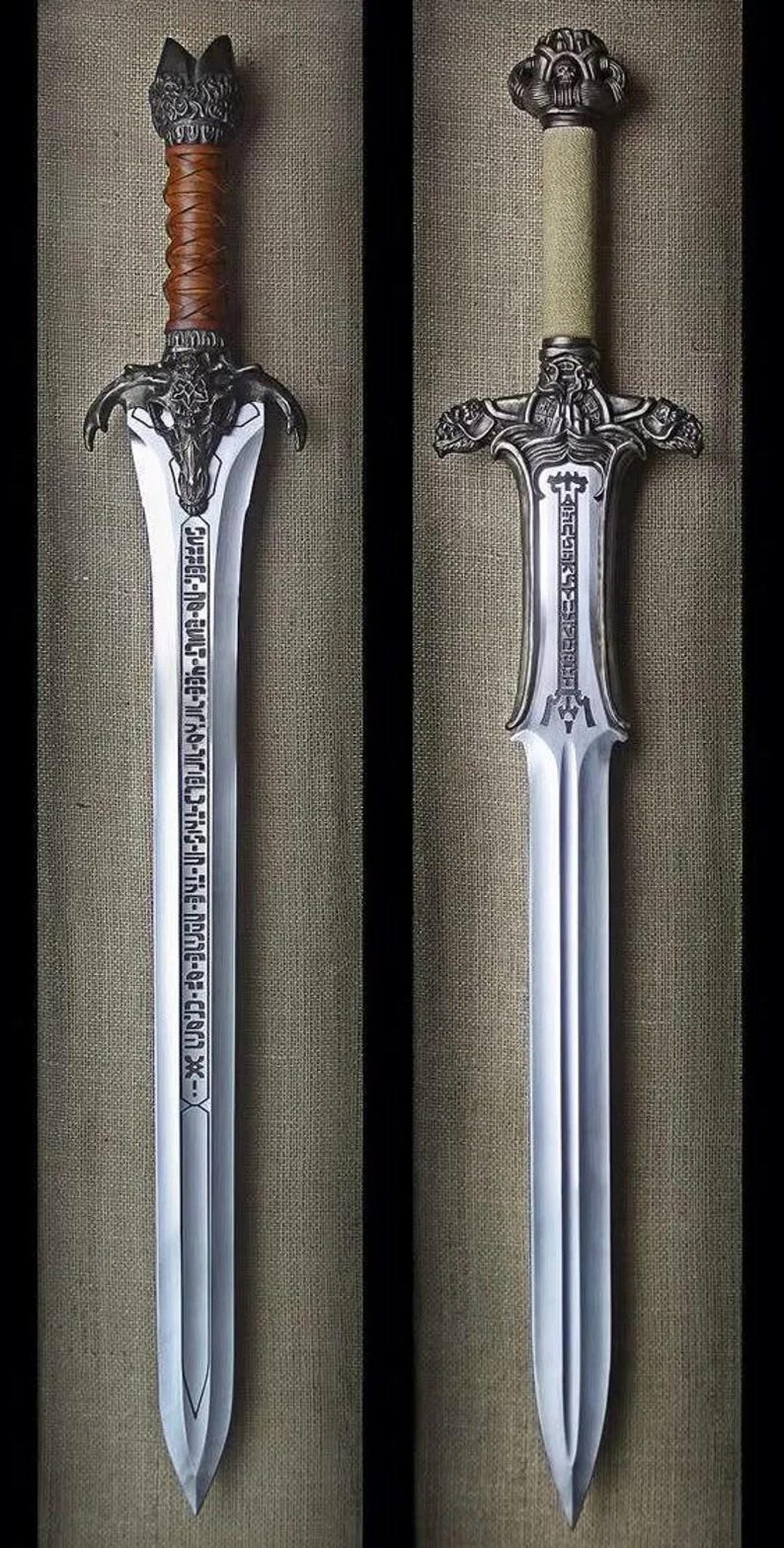 CONAN THE BARBARIAN Replica Pair Sword, Conan Destroyer Father's Sword ...