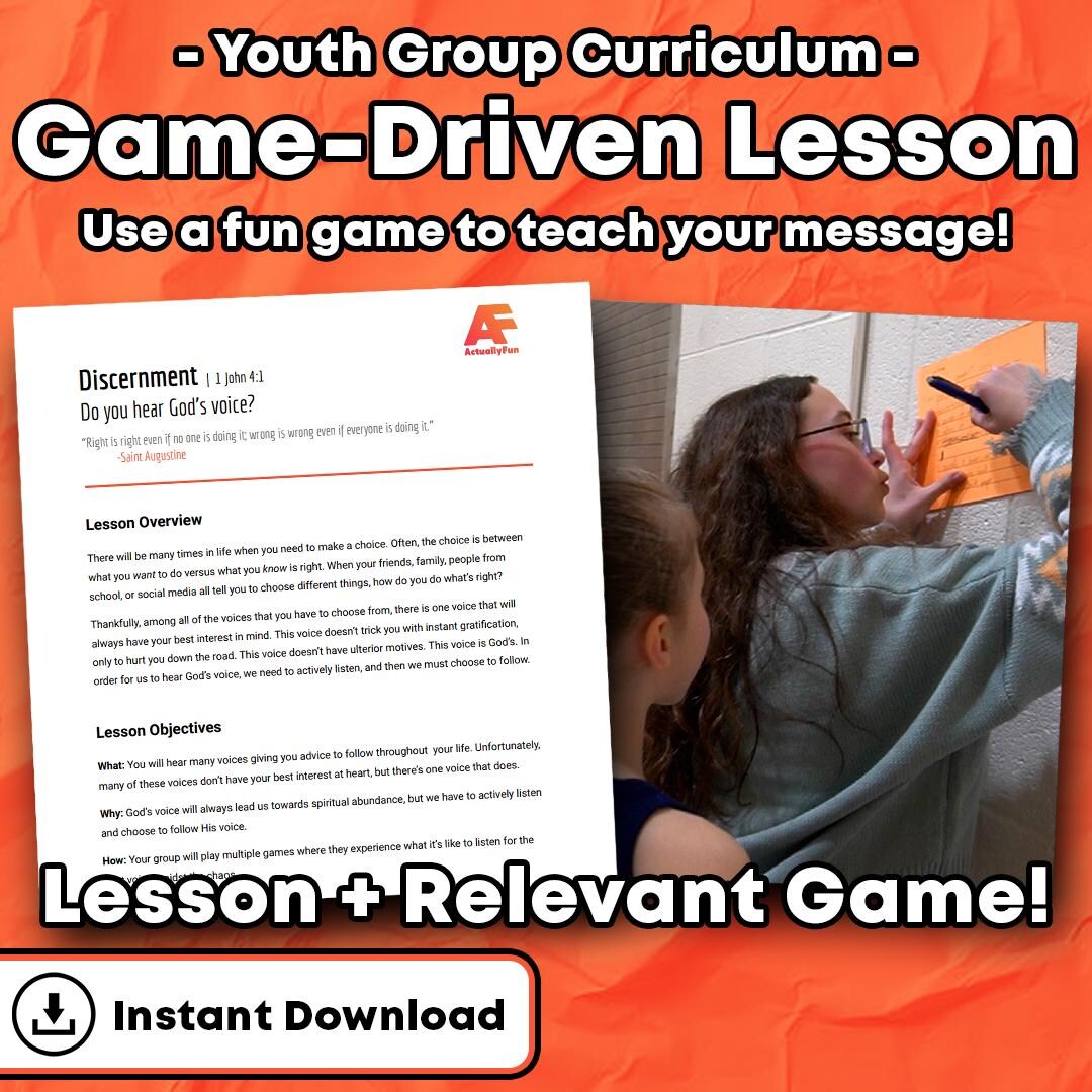 FUN Game & Youth Group Lesson! - Bible Study Curriculum for Teens in ...