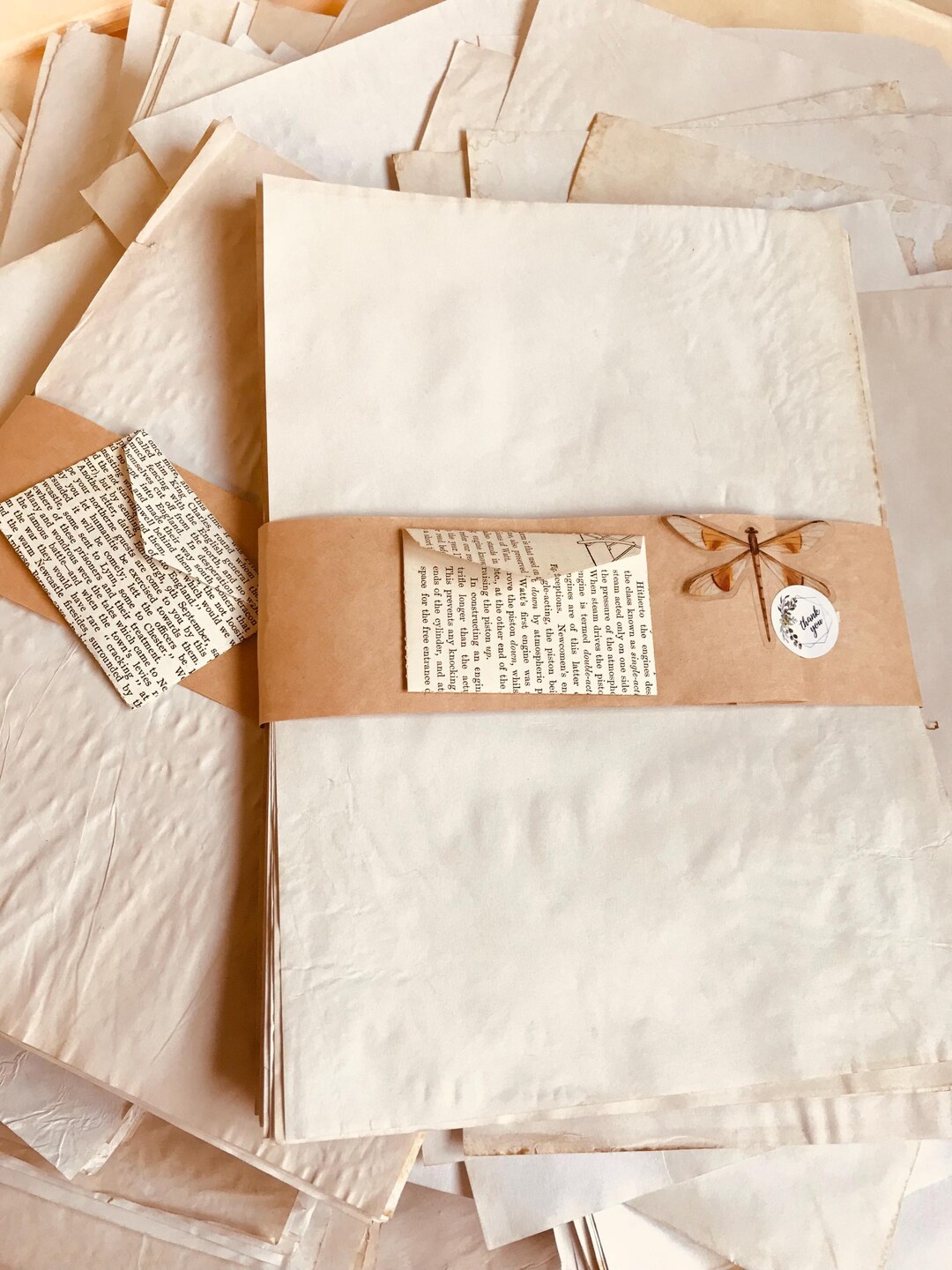 10 Sheets Coffee Tea Dyed Stained Paper Perfect for Junk Journals ...