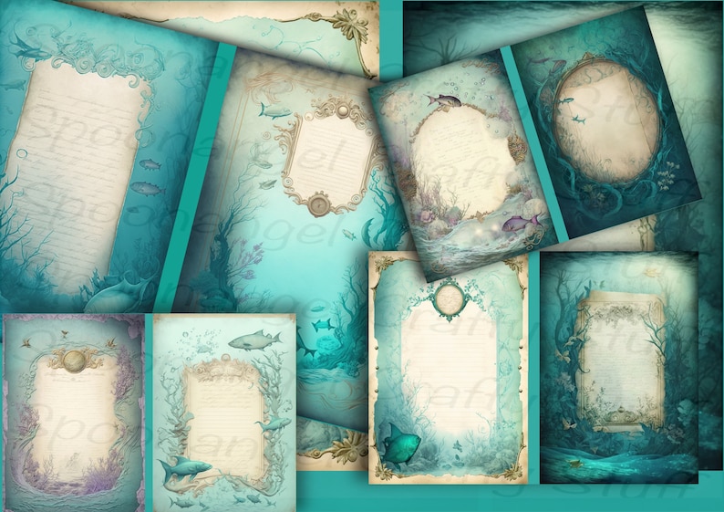 20 Digital Under the Sea Journal Pages Ready to Print - Etsy
