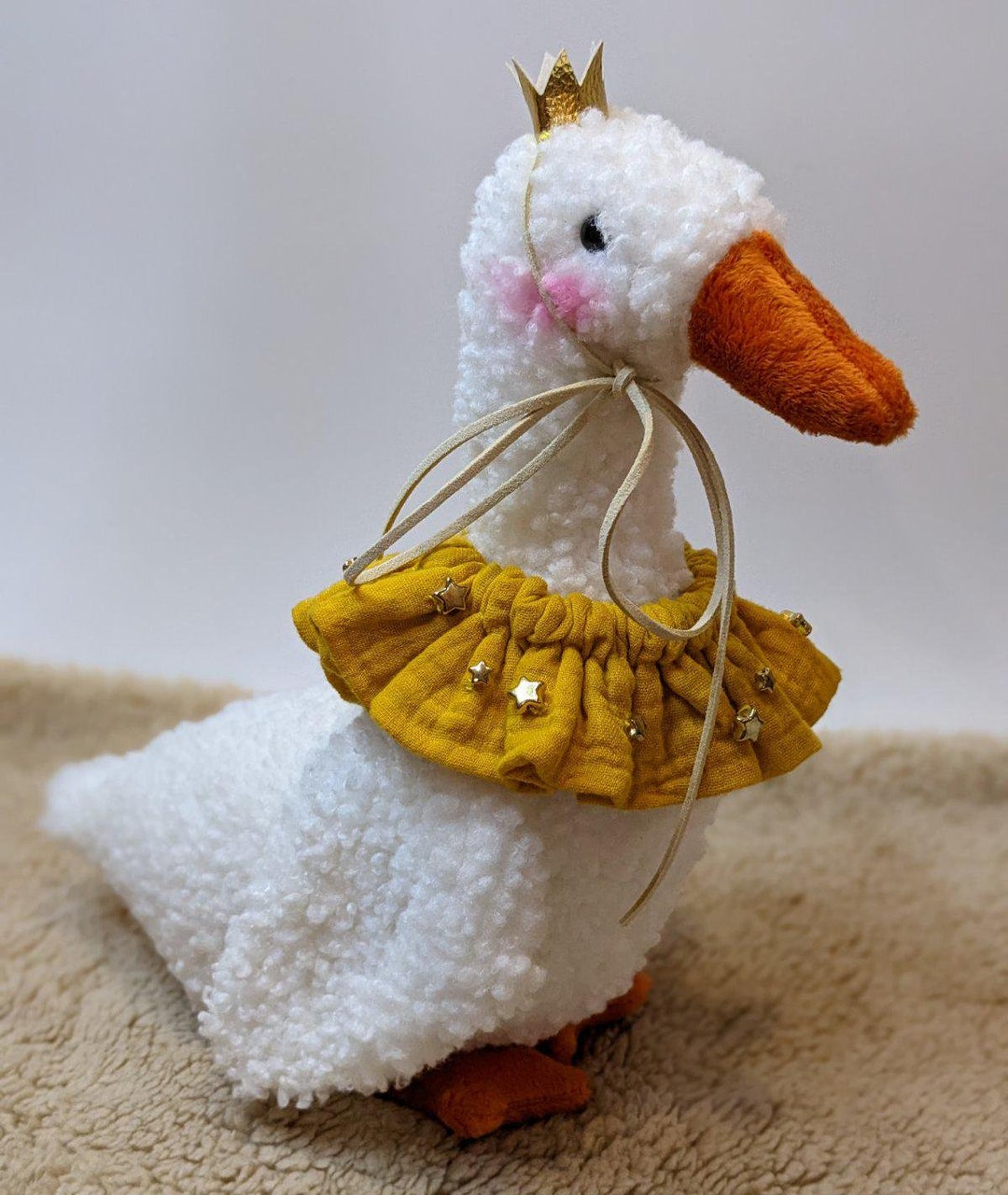 Handmade Plush Goose Toy Adorable Eco-friendly Gift Idea - Etsy