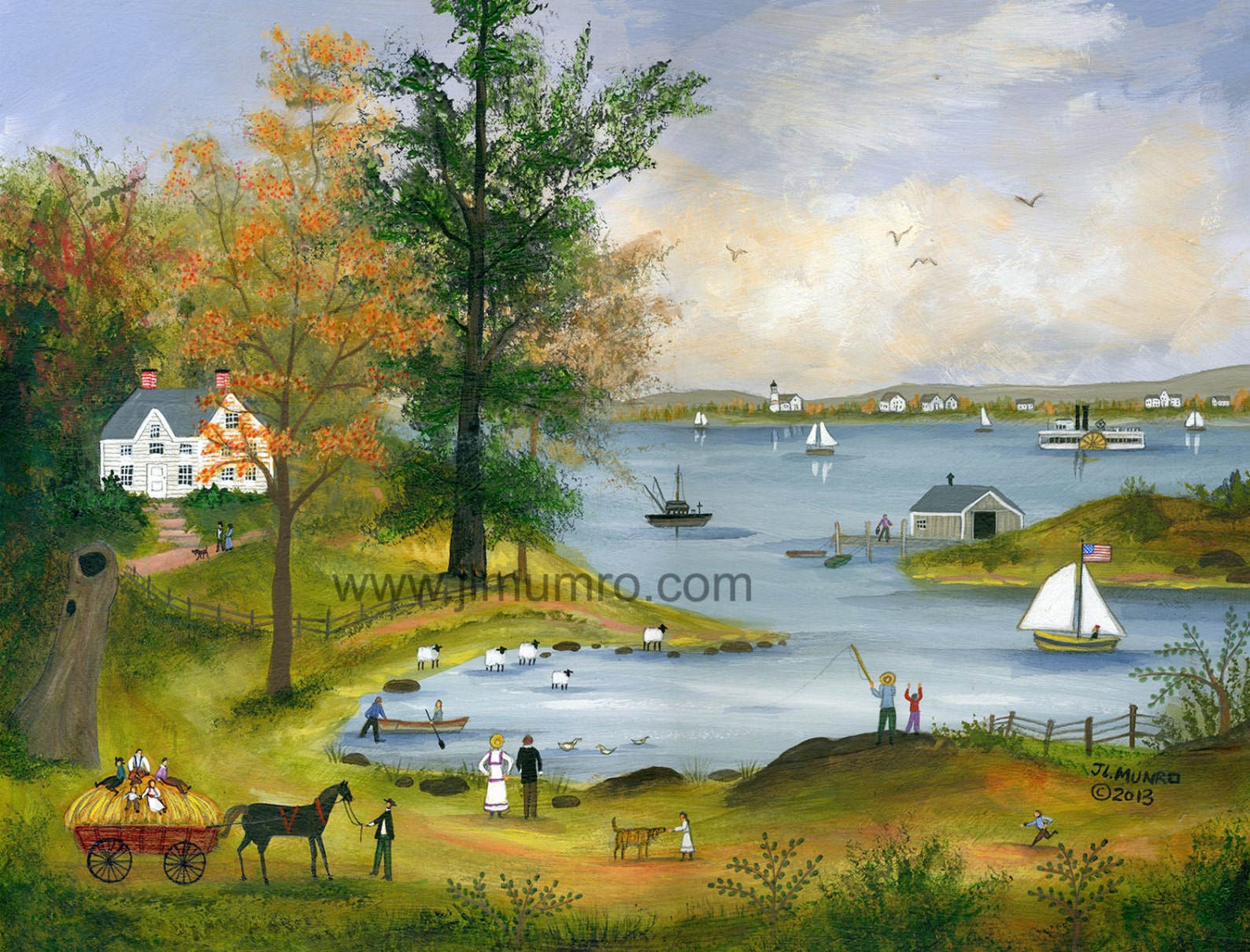 Autumn on Nantucket Sound - Limited Edition Print _ by J.L. Munro - Etsy