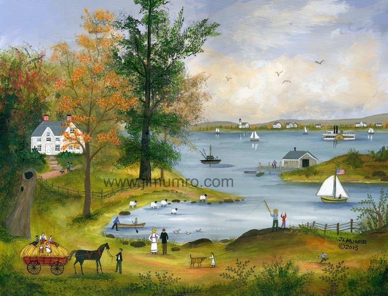 Autumn on Nantucket Sound - Limited Edition Print _ by J.L. Munro - Etsy