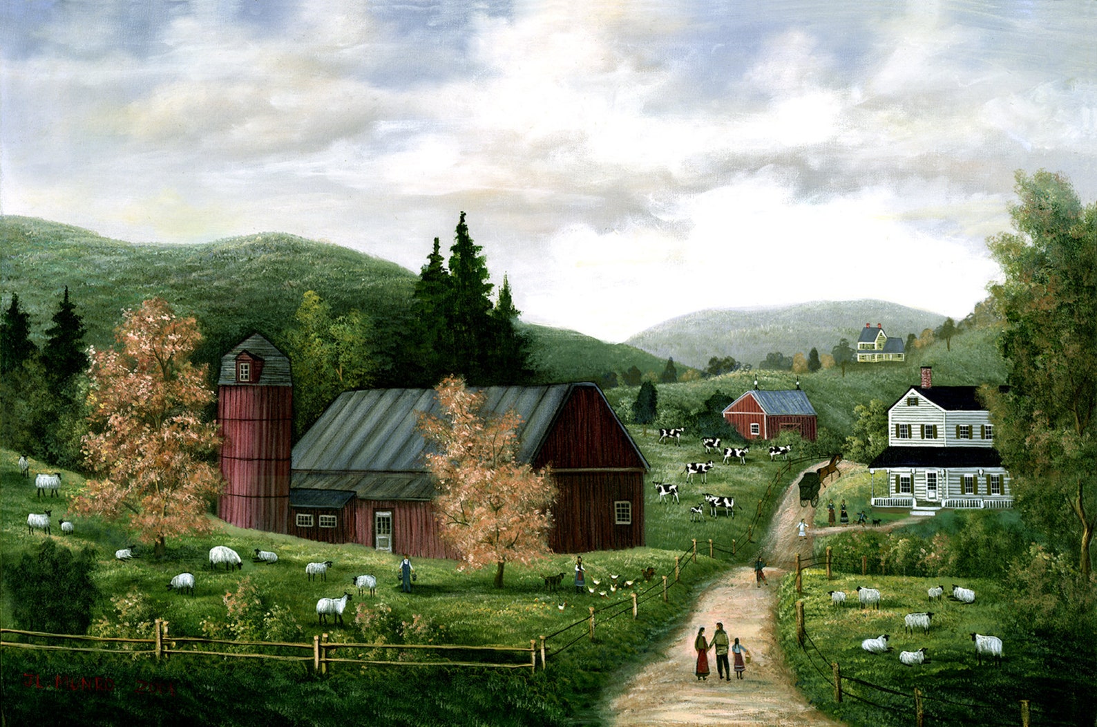 Spring on the Farm - Limited Edition Print _ by J.L. Munro - Etsy
