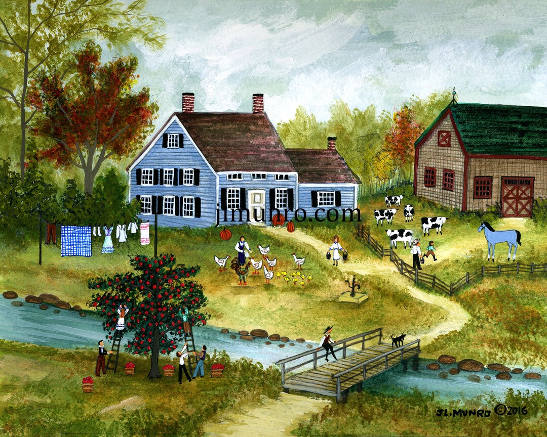Autumn on the Farm in the Berkshires - Limited Edition Print _ by J.L ...