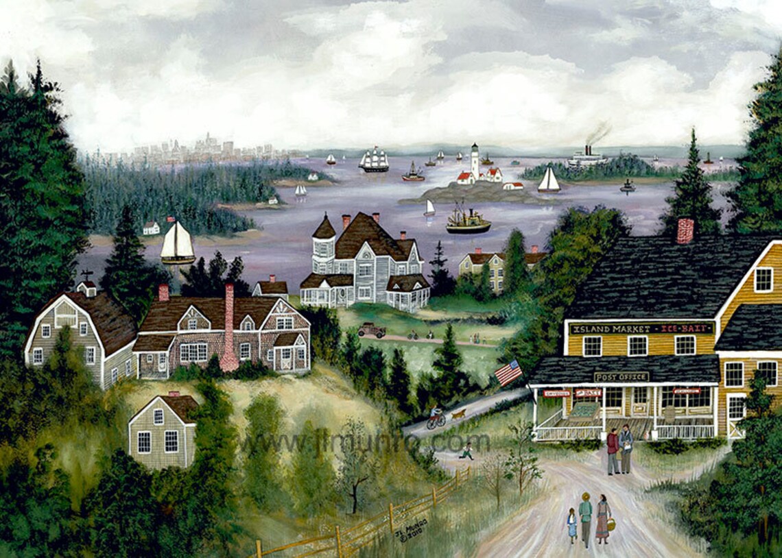 Boston Harbor - Limited Edition Print _ by J.L. Munro - Etsy