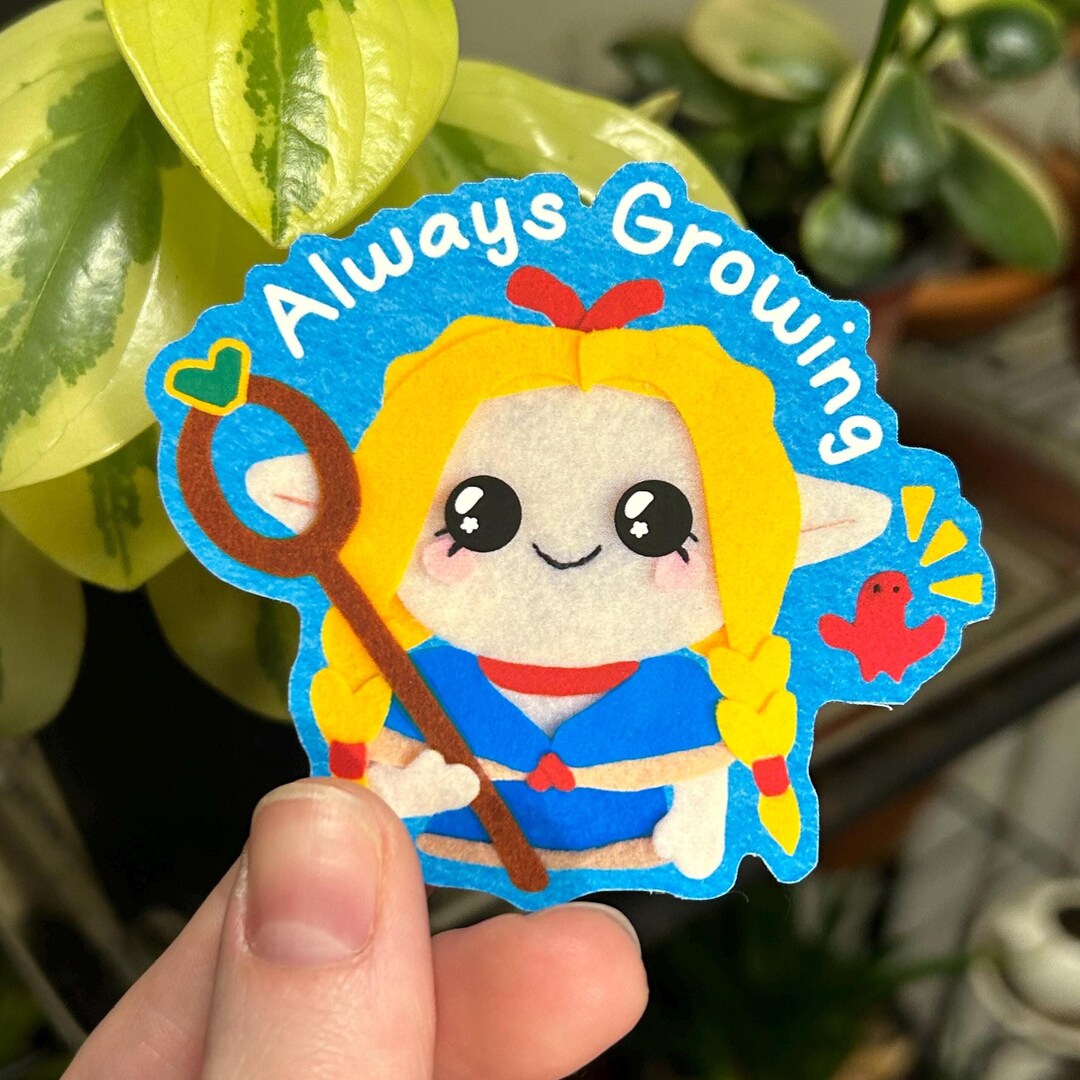 Marcille Dungeon Meshi Sticker: Felt Art Vinyl Decal - Etsy