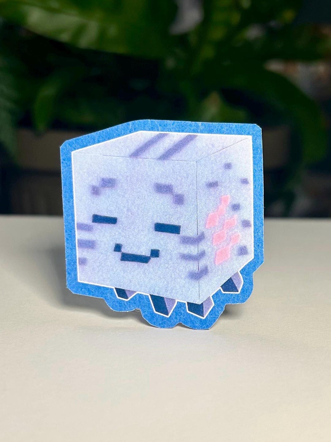 Minecraft Happy Ghastling/ghast Felt, 2x2" Vinyl Matte Sticker - Etsy