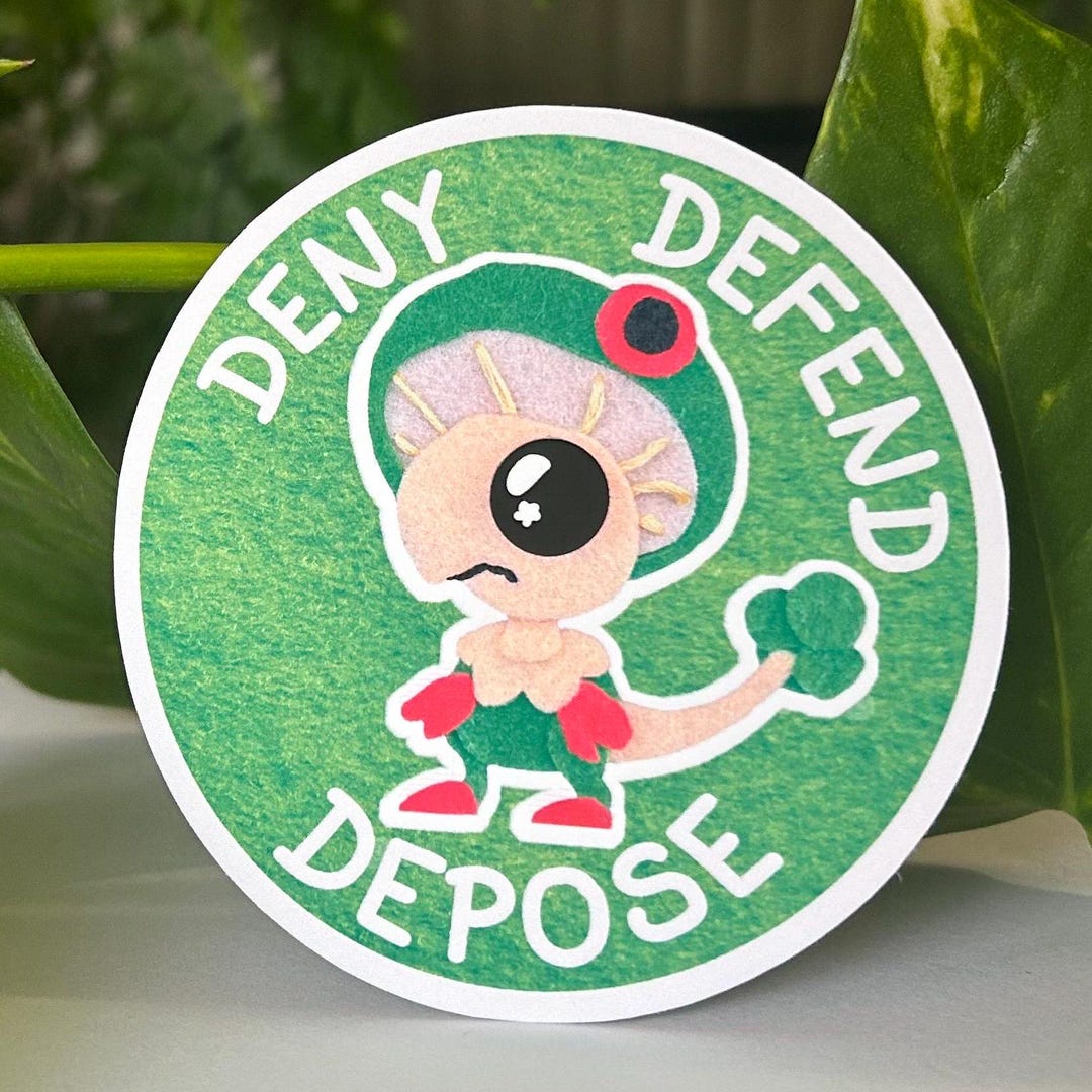 Deny, Defend, Depose 3 Vinyl Matte Sticker - Etsy