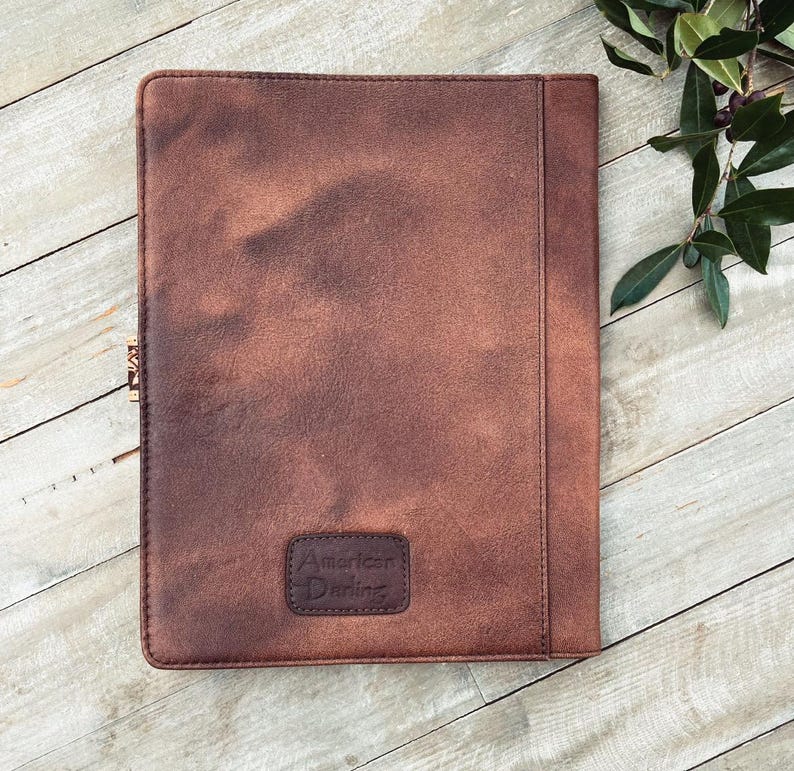 Handmade Legal Pad Portfolio, Legal Pad Cover, Hand Tooled Leather ...