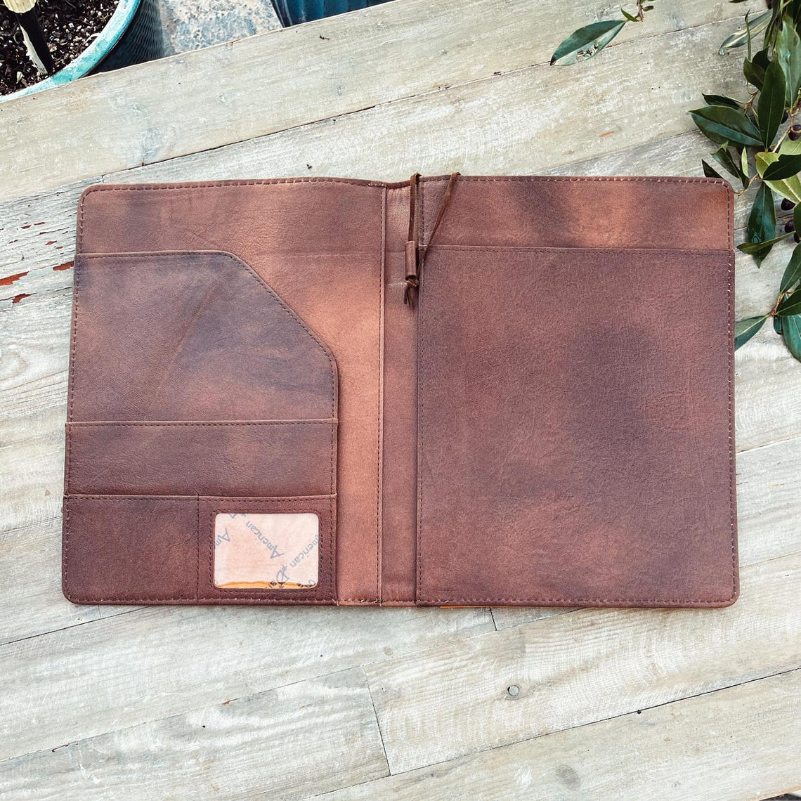 Handmade Legal Pad Portfolio, Legal Pad Cover, Hand Tooled Leather ...