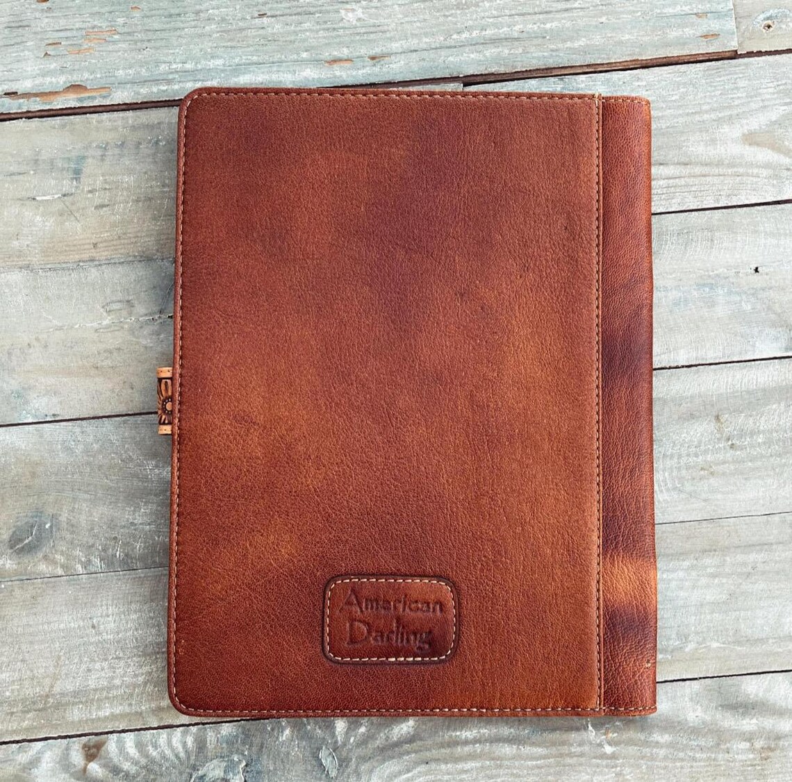 Handmade Legal Pad Portfolio, Legal Pad Cover, Hand Tooled Leather ...