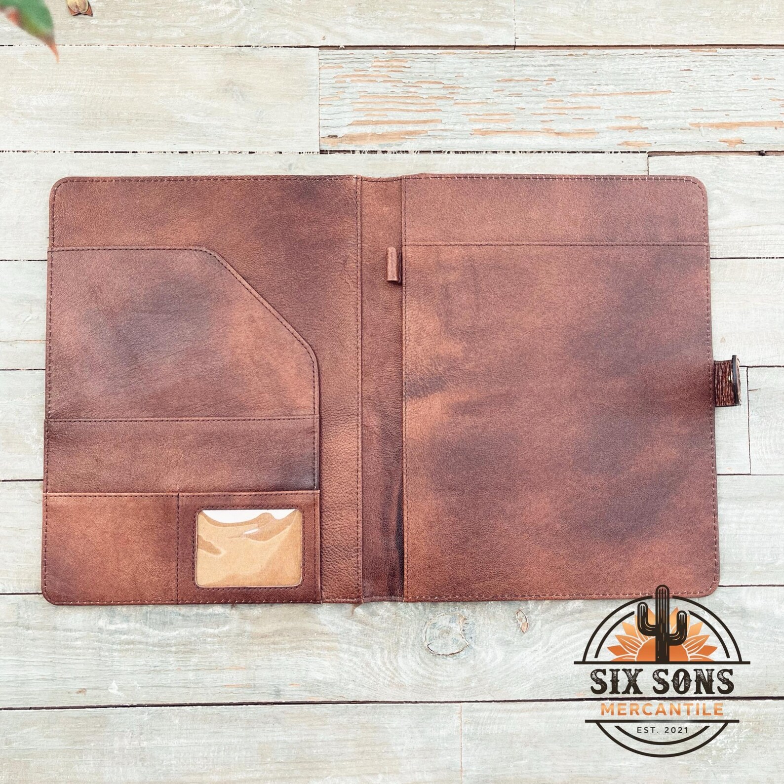 Handmade Legal Pad Portfolio, Legal Pad Cover, Hand Tooled Leather ...