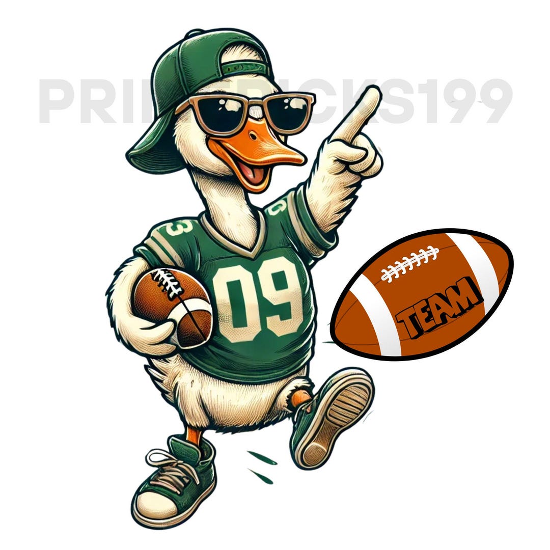 Funny Football Goose PNG: Sporty Game Day Design (digital Download) - Etsy