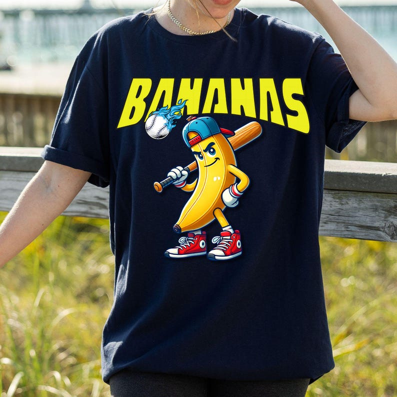 Cool Banana Baseball Mascot | Funny Sport Cartoon PNG | Hip Banana ...