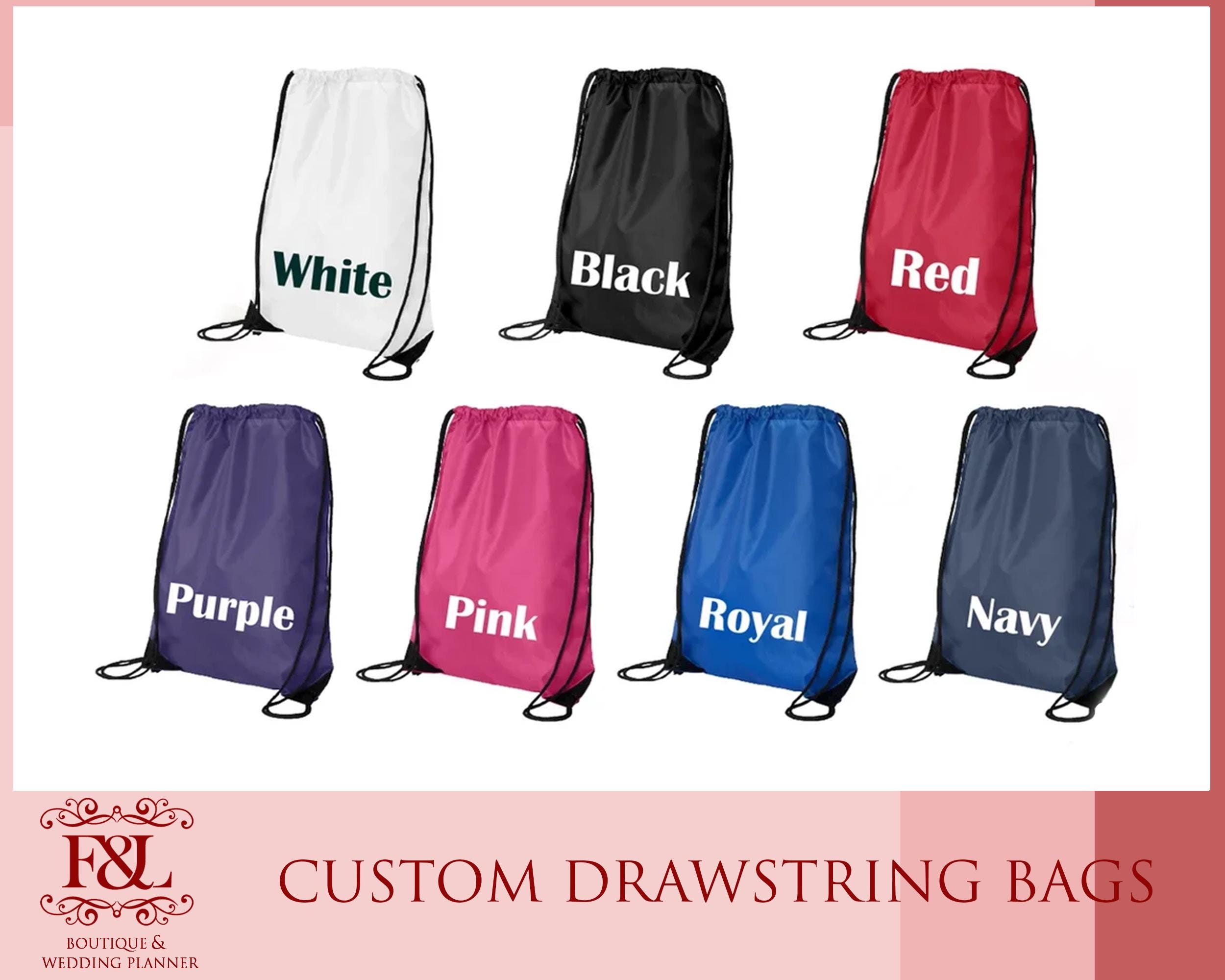 Personalized Bag With Name Custom Drawstring Backpack Travel Party ...