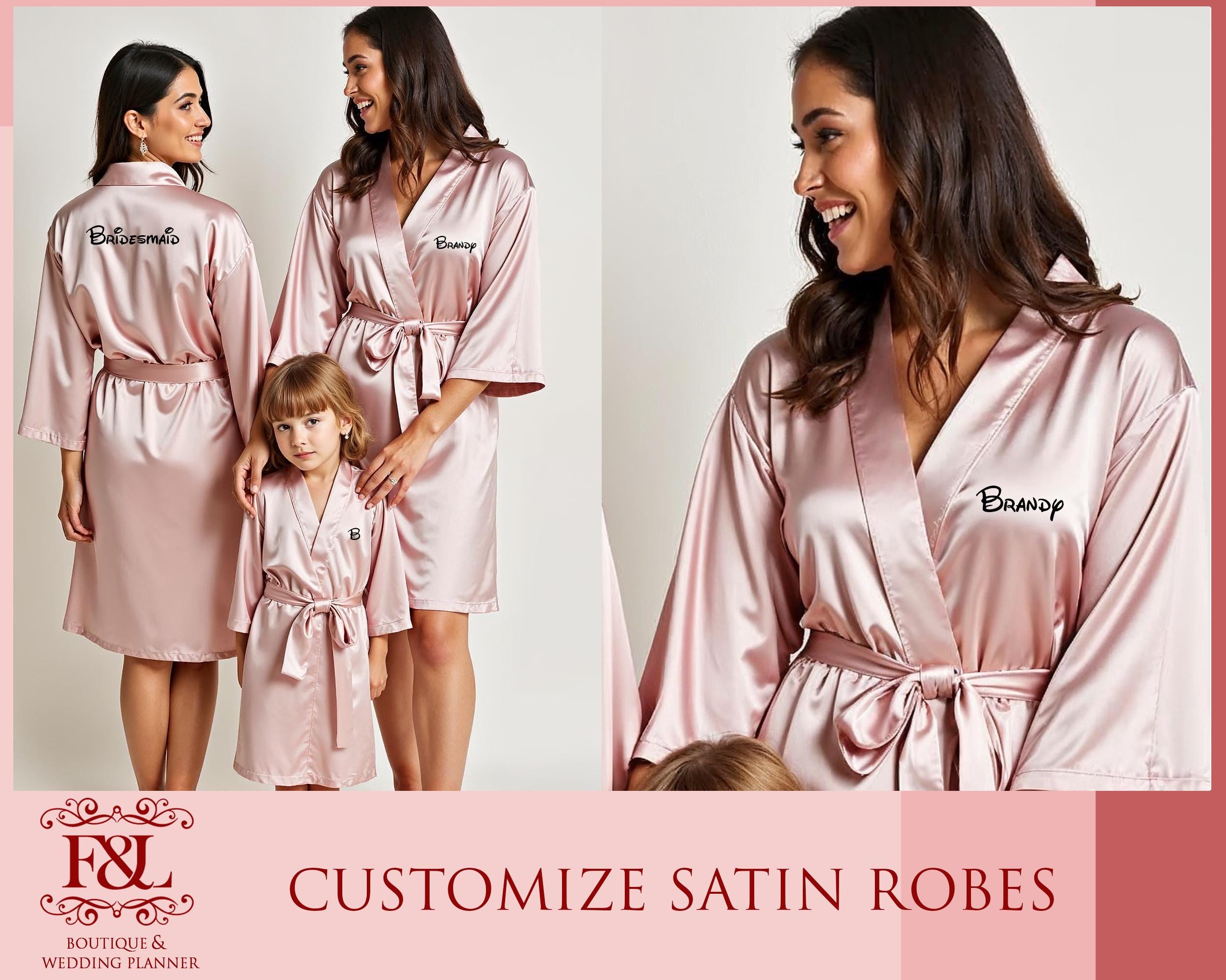 Dancing Queen Robes | Birthday Robes | Bridesmaid Satin Robes | Wedding ...