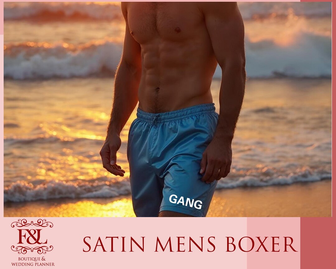 Custom Mens Satin Boxer | Personalized Satin Boxer Shorts | Customized ...