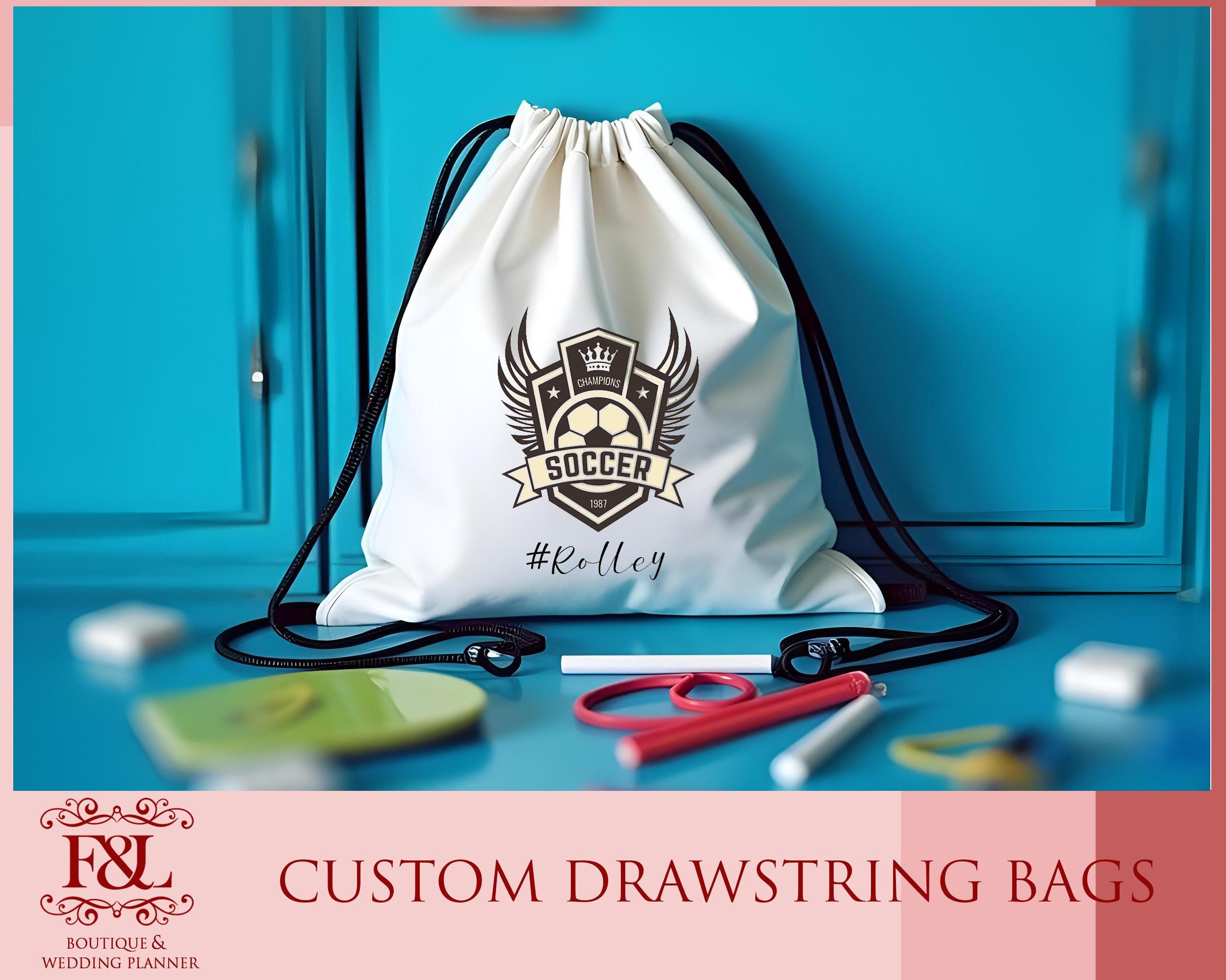 Personalized Bag With Name Custom Drawstring Backpack Travel Party ...