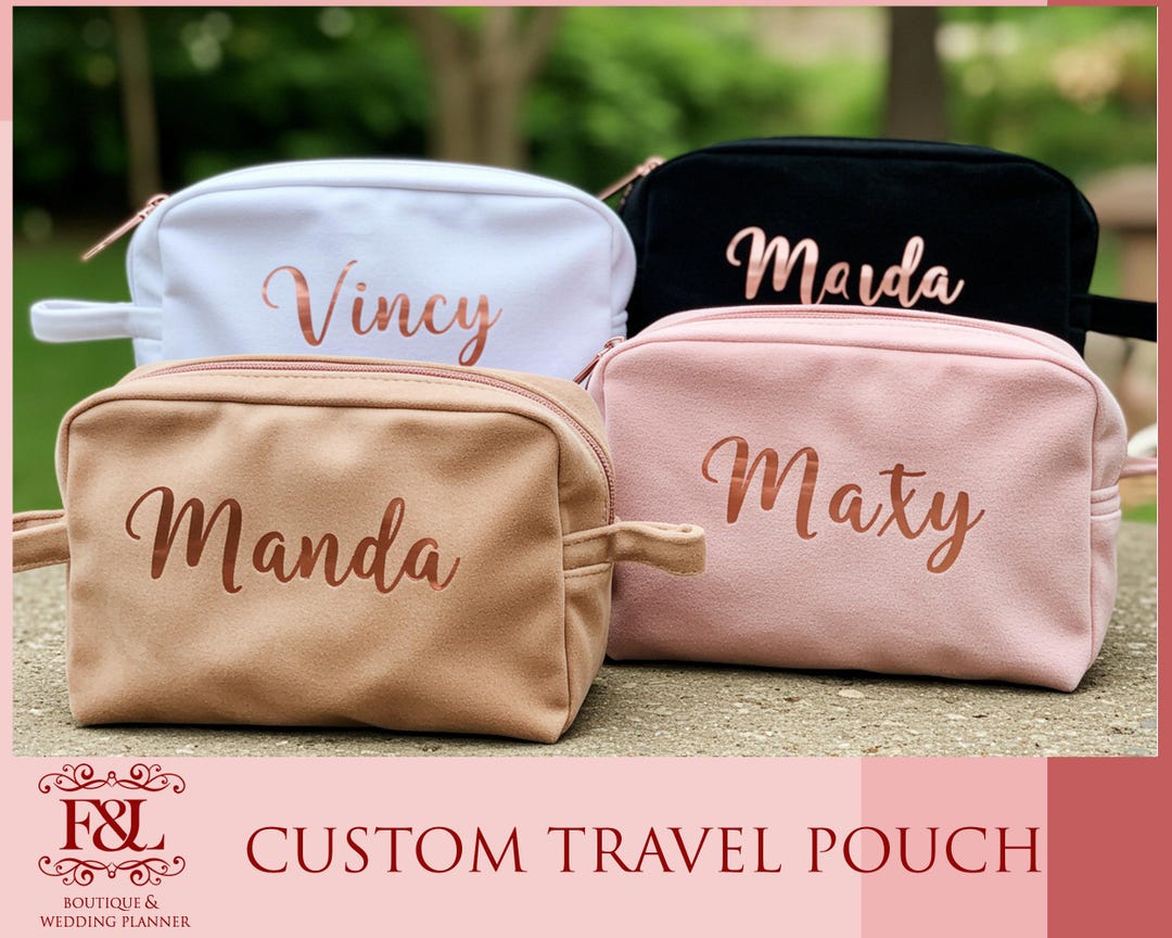 Customized Makeup Bag Monogrammed Toiletry Bag Personalized Toiletry ...