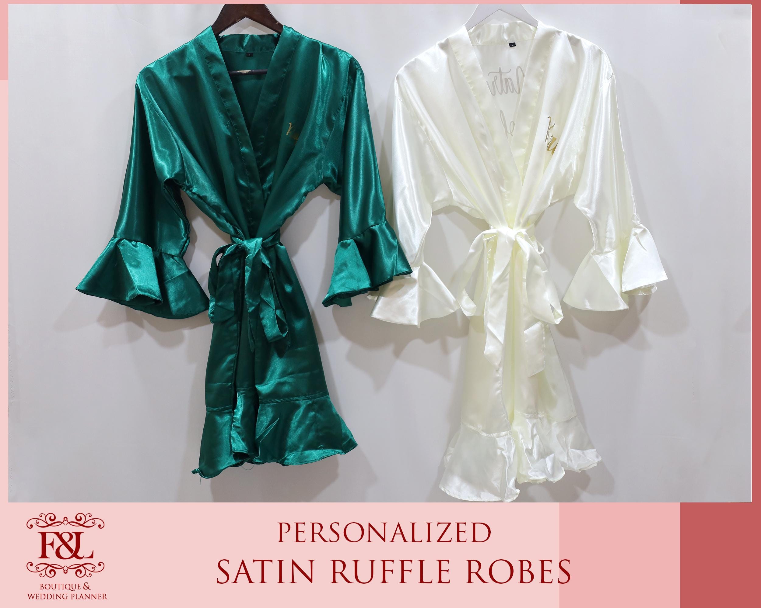 Kids Ruffle Robe - Bridal Party Ruffle Robe - Bridesmaid Robes ...