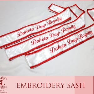 Homecoming Sash | Senior Night Embroidery Sash | Custom Pageant Sash ...