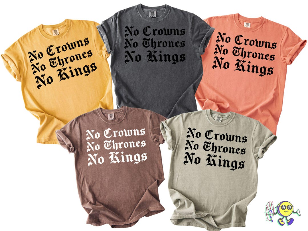 No Crowns, No Thrones, No Kings: Gothic Blackletter Statement Shirt ...