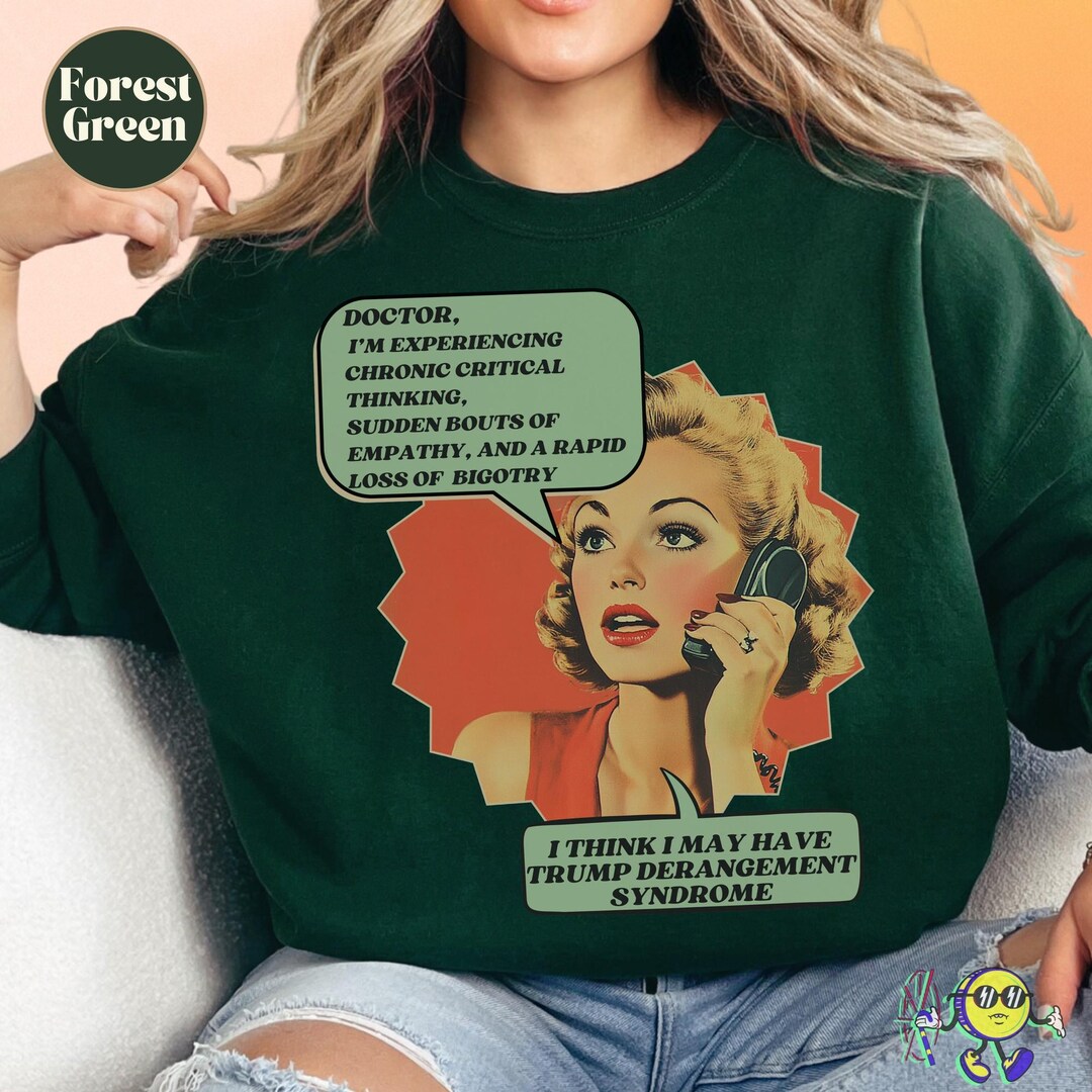 Trump Derangement Syndrome TDS Radical Left Lunatic Funny Liberal Shirt ...