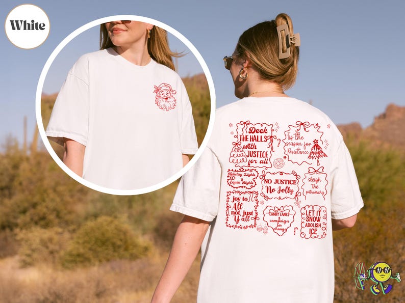 Coquette Doodle Christmas Shirt: Subtle Liberal Values Social Justice ...