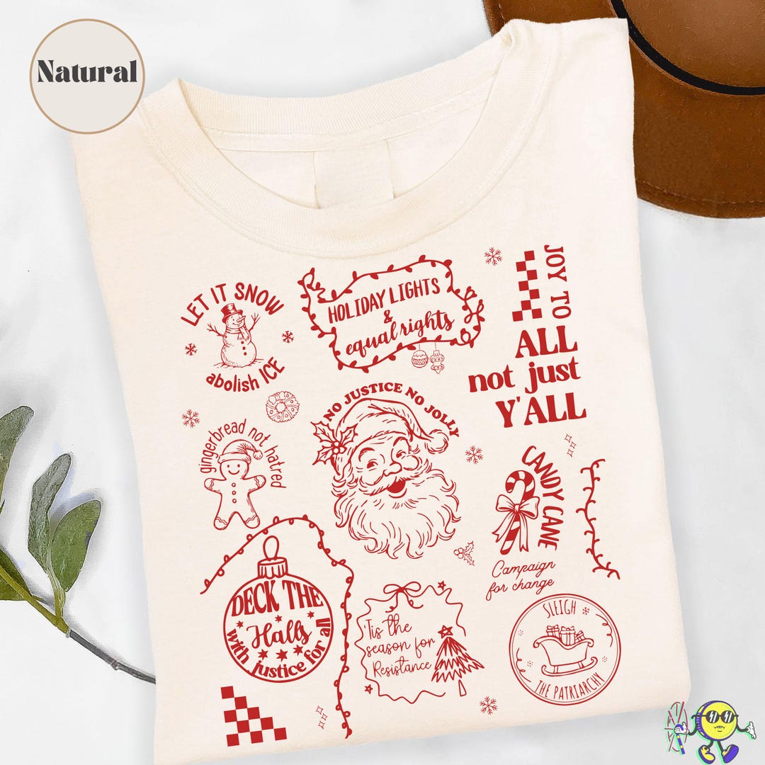 Doodle Christmas Liberal Values Shirt: Coquette Bow Subtle Message ...