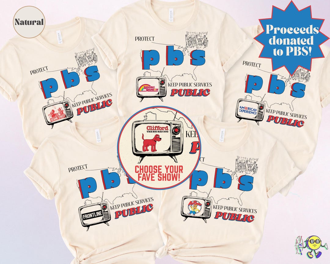 Personalized Protect PBS Liberal Group Shirt, PBS Support Local TV ...