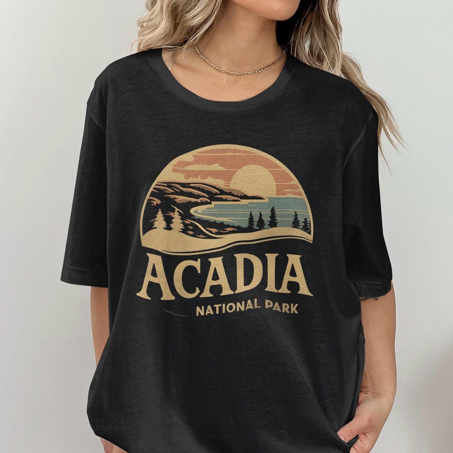 Acadia National Park T-shirt: Vintage Graphic Tee, Nature Lover Gift - Etsy