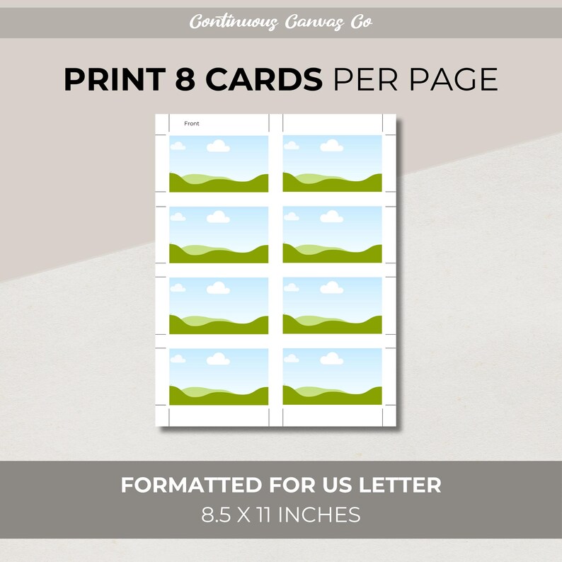 Editable Business Card Printing Template | DIY Canva Printable | 3.5x2 ...